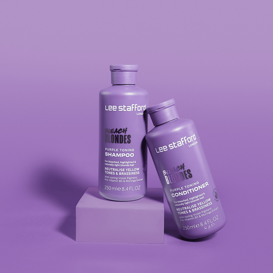 Bleach Blondes Purple Toning Shampoo & Conditioner Duo – Lee Stafford UK